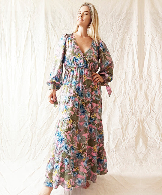 Vestido Boleda Rosa jardín – NATALIA PALACIO by ChaChá